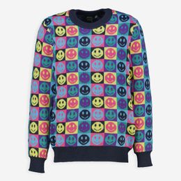 Wesc Mehrfarbiger Pullover mit Smiley-Motiv