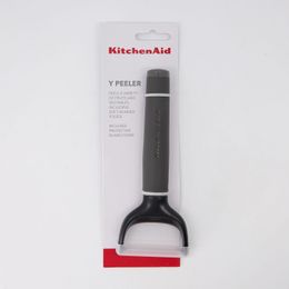 KitchenAid Grauer und schwarzer Sparschäler mit Logo 18cm