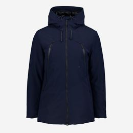 Dunkelblaue Pufferjacke