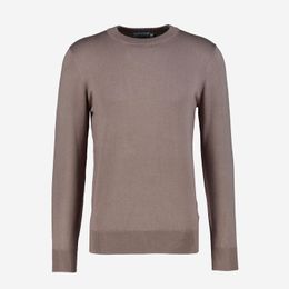 Brauner Pullover mit Rundhalsausschnitt