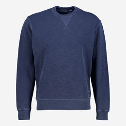 Scotch & Soda Dunkelblaues Sweatshirt mit gesticktem Logo