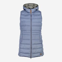 Camel Active Blaue Long Fit Weste mit Kapuze