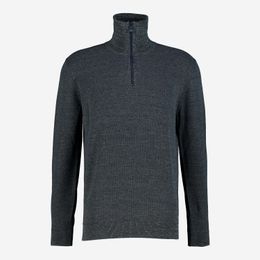 Casamoda Dunkelgrauer Pullover mit Stehkragen