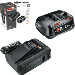 Bosch Akku-Starter-Set 'POWER FOR ALL' Ladegerät 18V und 1 x Akku 2,5-Ah