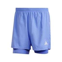 adidas Performance Sportshorts 'Own The Run' Herren Größe M blue denim / weiß