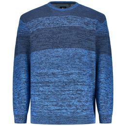 Gro&szlig;e Gr&ouml;&szlig;en Hajo Pullover aus Baumwolle Farbe blau Gr&ouml;&szlig;e: 4XL