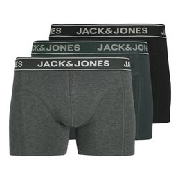 Jack & Jones Gro&szlig;e Gr&ouml;&szlig;en Jack&Jones 3er-Pack Pants mit Elasthan Farbe dunkelgrau Gr&ouml;&szlig;e: 7XL