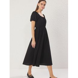 Trendyol Kleid Damen Größe 34 schwarz Winterkleid