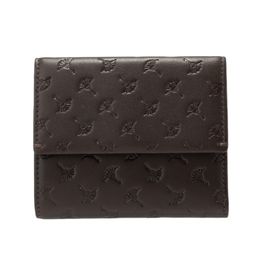 JOOP! Geldbörse JOOP "leggero stampa simona purse sh4f", Damen, dunkelbraun, Rindsleder, Kleinlederwaren, Damen Geldbeute, Portemonnaie mit JOOP Schriftzug innen