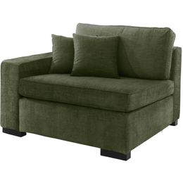 Sofaelement Home Affaire "Skara", gr&uuml;n, B:110cm H:86cm T:100cm, Polsterelemente, Modul zum eigenen Zusammenstellen, in vielen Bezugsqualit&auml;ten