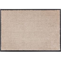 Sch&ouml;ner Wohnen Kollektion Fu&szlig;matte "Miami Uni" Gr. 15, beige, B:50cm H:7mm L:70cm, Kunstfaser, SCH&Ouml;NER WOHNEN-KOLLEKTION, Teppiche, Fu&szlig;matte, Schmutzfangmatte, waschbar