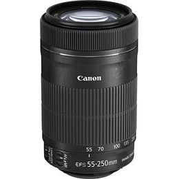 Canon EF-S 55-250 mm F4.0-5.6 IS STM 58 mm Filtergewinde (Canon EF-S Anschluss) schwarz