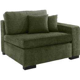 Sofaelement Home Affaire "Skara", gr&uuml;n, B:110cm H:86cm T:100cm, Polsterelemente, Modul zum eigenen Zusammenstellen, in vielen Bezugsqualit&auml;ten