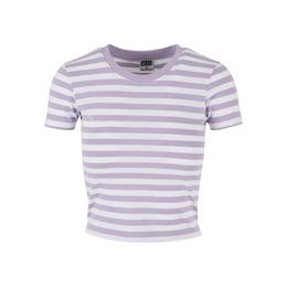 Urban Classics T-Shirt Damen Gr&ouml;&szlig;e M lavendel / wei&szlig;