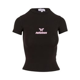 Felicious T-Shirt Damen Gr&ouml;&szlig;e XXXS altrosa / schwarz
