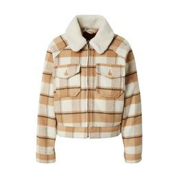 Levi's LEVI'S Jacke 'Shrunken 90's Flannel Jacket' Damen Größe S creme / mokka / schwarz