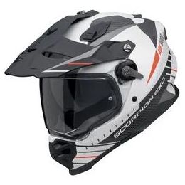 Scorpion Exo-ADF-9000 AIR Feat Motocross-Helm Matt-Weiss / Schwarz / Rot XL