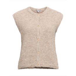 Object Weste 'OBJSaggia' Damen Gr&ouml;&szlig;e XS beige
