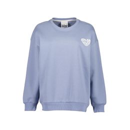 Blue Seven Sweatshirt Damen Gr&ouml;&szlig;e L taubenblau / wei&szlig;