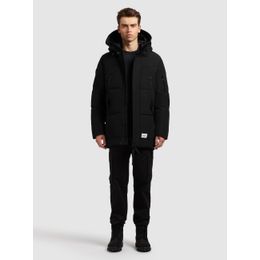 Steppjacke Khujo "KANF2", Herren, Gr. L, schwarz, 100% Polyester, unifarben, eingesetzt elastischer Bund mit Windstopper, Jacken