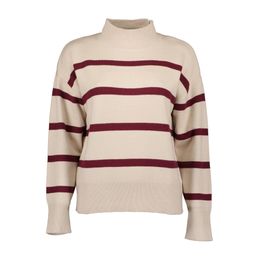 Blue Seven Pullover Damen Gr&ouml;&szlig;e L beige / kirschrot