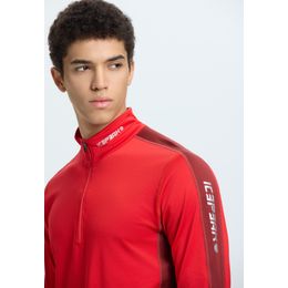 Funktionsshirt Icepeak "Icepeak FLEMINTON", Herren, Gr. L, coral, rot, Jersey, Obermaterial: 92% Polyester, 8% Elasthan, hoch geschlossener Ausschnitt, Shirts