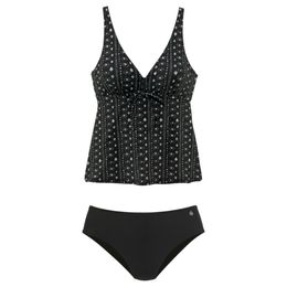 Lascana Tankini 'Scary' Damen Gr&ouml;&szlig;e XL schwarz