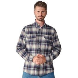 Langarmhemd Casamoda "Casamoda Overshirt uni", Herren, Gr. L, Normalgrößen, rot (dunkelrot), 100% Baumwolle, unifarben, lässig geschnitten, Hemden