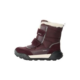 Geox Snowboots 'TREKKYUP' M&auml;dchen Gr&ouml;&szlig;e 27 burgunder / silber