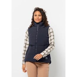 Jack Wolfskin Damen Funktionsweste "WHITE FROST VEST W"night, blau, Gr. S, OBERSTOFF 100% POLYAMID FUTTER 100% POLYESTER F&Uuml;LLUNG 100% POLYESTER,