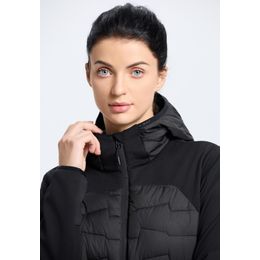 Softshelljacke Icepeak "BURLISON", Damen, Gr. 46, basic schwarz, Obermaterial: 100% Polyester, Jacken