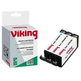 Viking CLI-526 Kompatibel Canon Tintenpatrone 3 Farbig Multipack 3 Stück