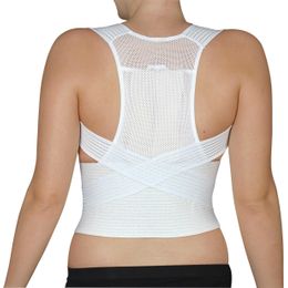 Damen Geradehalter mit Stützgürtel weiß, Größe 0