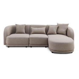 Ecksofa 260x165x72 beige JONAH