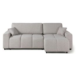 Ecksofa Webstoff 233x142x84 grau TIMO