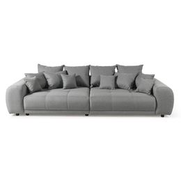 Bigsofa Geflechtstoff 310x135x86 grau MIRELLA