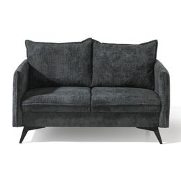 Sofa 2-Sitzer Chenille 138x100x86 anthrazit OLIVIA
