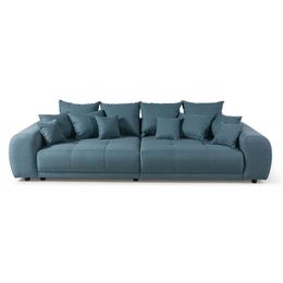 Bigsofa Geflechtstoff 310x135x86 blau MIRELLA