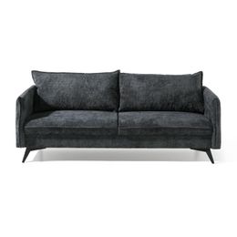 Sofa 3-Sitzer Chenille 199x100x86 anthrazit OLIVIA