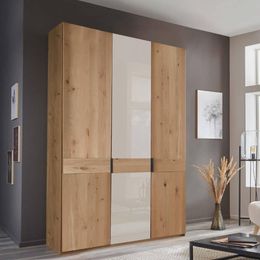 Pharao24.de Kleiderschrank Drehtürenschrank teilmassiv - 149 cm breit