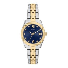 Fossil Uhr 'SCARLETTE' Damen Größe One Size navy / gold / silber
