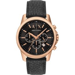 Armani Exchange Uhr Herren Gr&ouml;&szlig;e One Size rosegold / schwarz