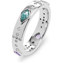 JETTE Ring Damen Größe 51 jade / lavendel / silber