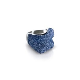 Tiger Treasure Qualit&auml;t, inspiriert seit 1890 Ring 'Sternenglanz' Damen Gr&ouml;&szlig;e 56 blau