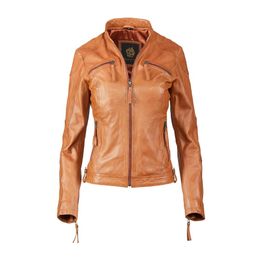 Apple of Eden Lederjacke AOE-142 Damen Größe L cognac