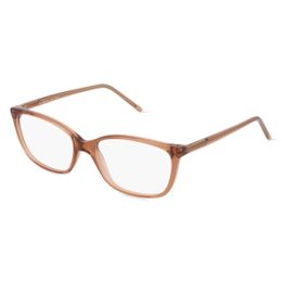Fielmann MC 595 CL Brille Damen | Fassung: Vollrand, Quadratisch, Braun Transparent