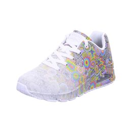 Skechers Sneaker 'Uno - Kaleidoscope Dream' Damen Größe 41 blau / grün / koralle / offwhite