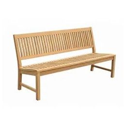 Stabile Gartenbank KINGSBURY - Premium Teak ohne Armlehnen 180 cm