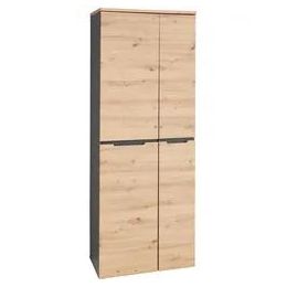 Innostyle B&uuml;roschrank MEMPHIS 2-t&uuml;rig GH01 Front Artisan Eiche Korpus Graphit