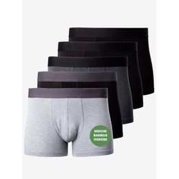 Occulto Boxershorts 'Bambus Bryan' Herren Gr&ouml;&szlig;e XL grau / anthrazit / schwarz